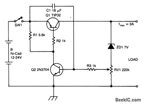 Ni Cad Discharge Limiter Control Circuit Circuit Diagram