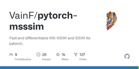 Pytorch Msssimreadmemd At Master · Vainfpytorch Msssim · Github