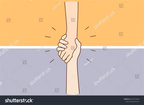 Helping Hand Support Assistance Concept Hand Stock Vector Royalty Free
