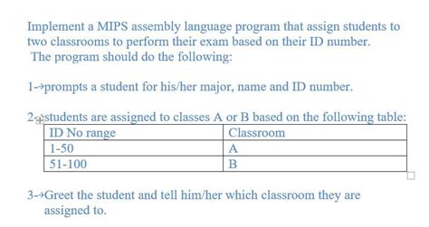 Solved Implement A Mips Assembly Language Program That