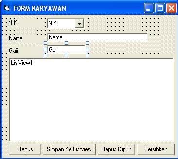Menggunakan Listview Pada Visual Basic