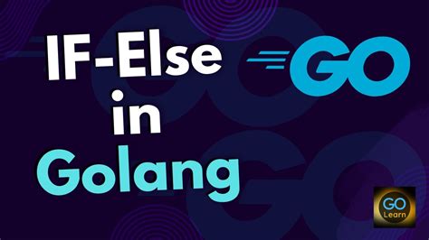 If Else Statement In Golang Youtube