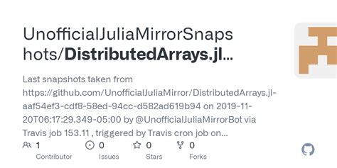GitHub UnofficialJuliaMirrorSnapshots DistributedArrays Jl Aaf Ef Cdf Ed Cc