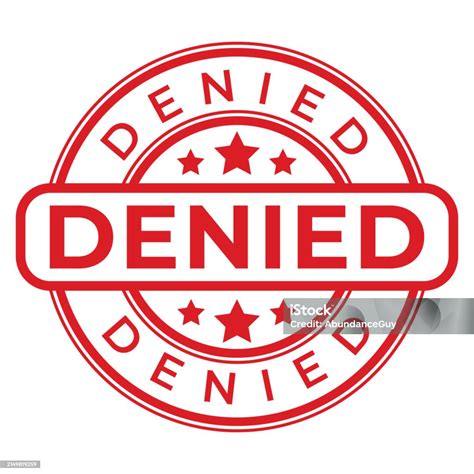 빨간 절연 스탬프 스티커 별 벡터 일러스트 레이 션과 로그인 거부 거절에 대한 스톡 벡터 아트 및 기타 이미지 거절 고무