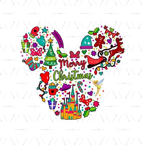 Disney Mickey Mouse Merry Christmas Svg Christmas Svg Disn Inspire