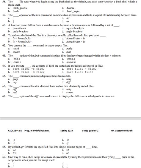Solved The File Runs When You Log In Using The Bash Chegg