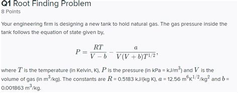 Solved Q1 Root Finding Problem 8 Points Your Engineering