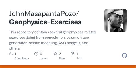 GitHub JohnMasapantaPozo Geophysics Exercises This Repository Contains Several Geophysical