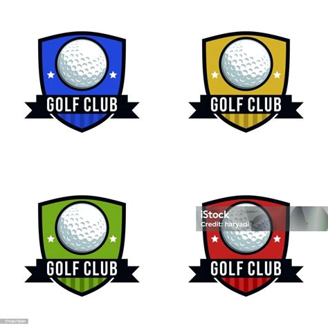 골프 배지 벡터 일러스트 레이 션 스포츠 그래픽 서식 파일 엠블럼 스타일 Championship에 대한 스톡 벡터 아트 및 기타