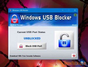 Windows USB Blocker Tool Quickly Block USB Ports On PC