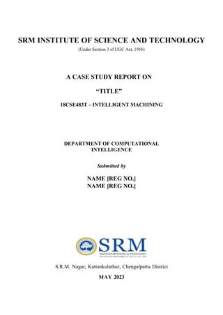 IM AssignmentReport Sample Docx