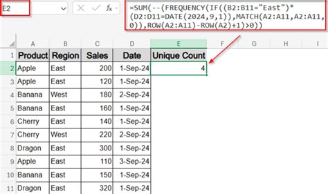 How To Count Unique Values In Excel With Multiple Criteria Excel Insider