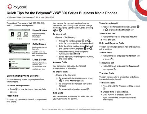 Polycom Vvx 300 Setup Guide
