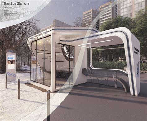 network of modular bus stops architecture project bus stop design