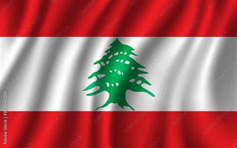 Lebanese Flag Waving