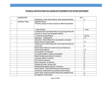 Pdf Technical Specifications For Laboratory Equipments … Dokumen Tips