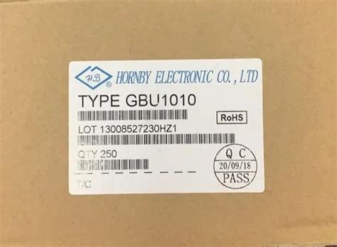 Hornby Surface Mount Diode Gbu1010 Diode At ₹ 9 Piece In Mumbai Id