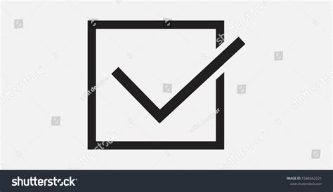 Check Mark Box Sign Checkbox Icon Stock Vector Royalty Free 1588562221 Shutterstock