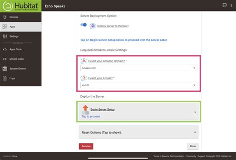 Server Configuration Echo Speaks Documentation
