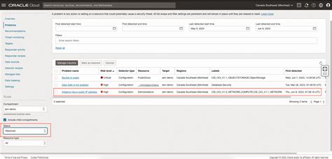 設定 Oracle Cloud Guard 偵測器規則以根據條件偵測問題