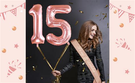 15th Birthday Decorations For Girls With 15th Birthday