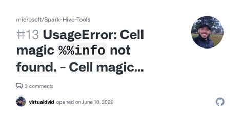 usageerror cell magic ` info` not found cell magic ` sql` not
