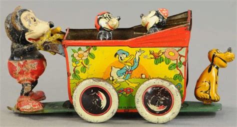 English Mickey Mouse Pushing Pram Nov 15 2019 Bertoia Auctions In Nj