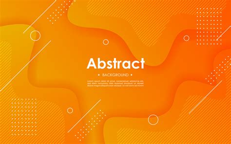 Minimal Orange Abstract Geometric Fluid Dynamic Shape Composition Wavy Background Eps Vector