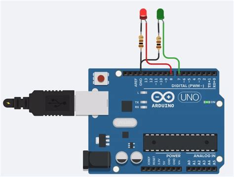bikin flip flop pakai arduino uno simulator arduino