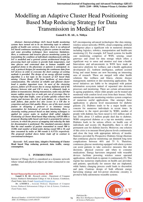 Pdf Modelling An Adaptive Cluster Head Positioning Based Map Reducing