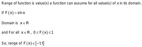 How To Find Range Of A Function