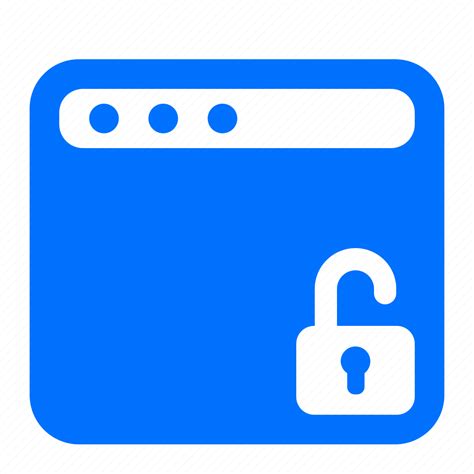 Browser Internet Unlock Icon Download On Iconfinder