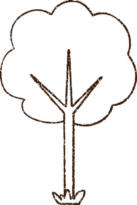 Tree Charcoal Drawing Vector Art At Vecteezy
