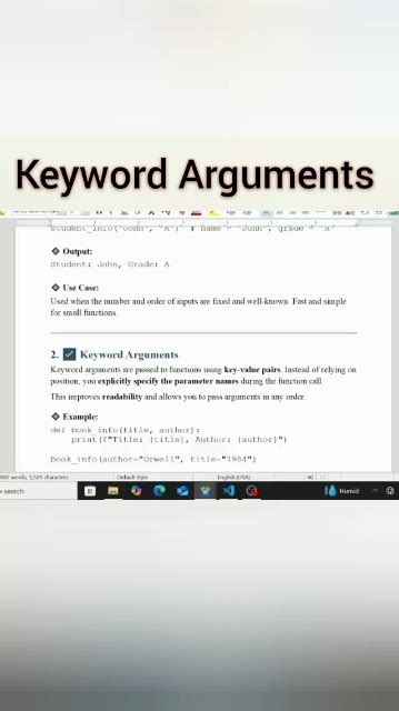 keyword arguments pythonforbeginners python pythontutorial