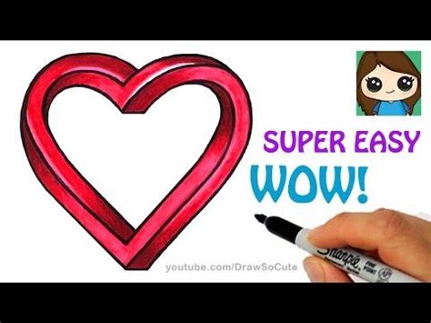 How To Draw Impossible Heart EASY Optical Illusion Fun YouTube Optical Illusions