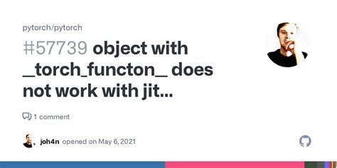 Object With Torch Functon Does Not Work With Jit Function Issue Pytorch Pytorch