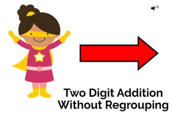 Adding Two Digit Numbers Without Regrouping BoomCards Distance Learning