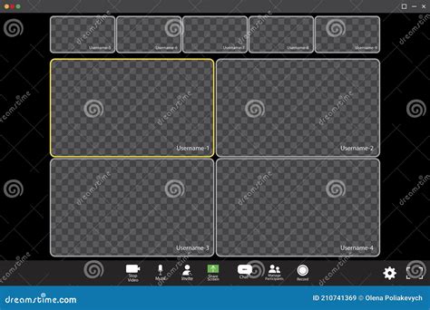Zoom Interface Zoom Video Conference Video Call Meeting App