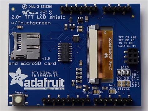 overview adafruit 2 8 tft touch shield v2 capacitive or resistive