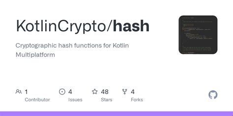 Github Kotlincryptohash Cryptographic Hash Functions For Kotlin Multiplatform