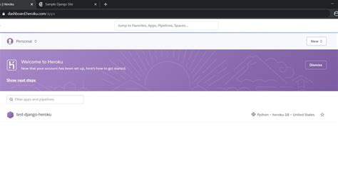 Host A Django Website Using Heroku Dev Community
