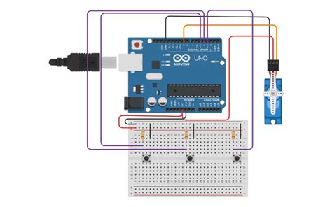Circuit Design 3h 29 07 2020 Exercício 02 Servo Botão Tinkercad
