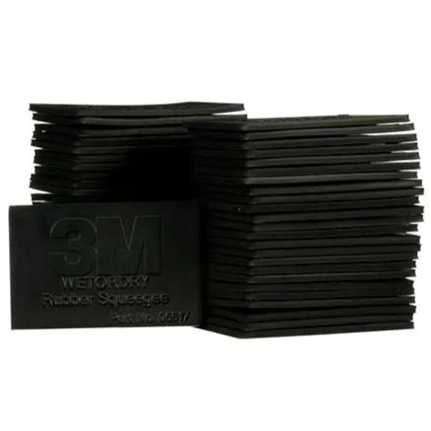 3m Wetordry Rubber Squeegee Firm Black
