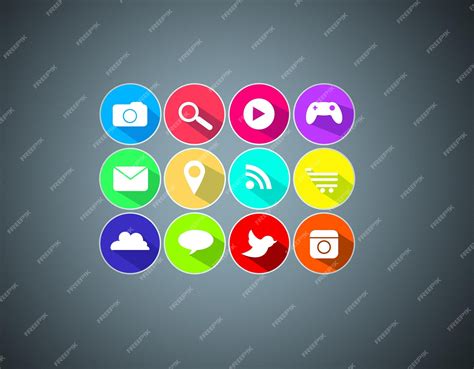 Premium Photo Vector Design And App Icons For Digital User Interface Isolated On Gray
