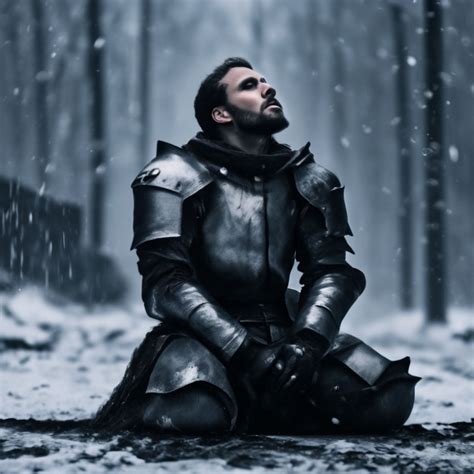 Defeated Knight On Knees
