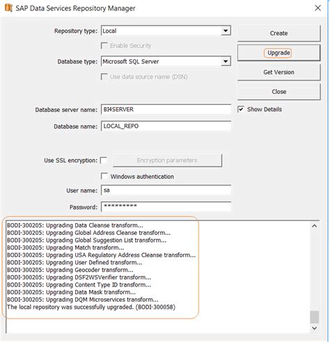 Sap Data Services 4 3 Upgrade Steps