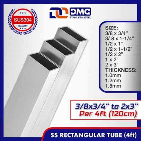 4ft Stainless Rectangular Tube Stainless Tubular Stainless Tube
