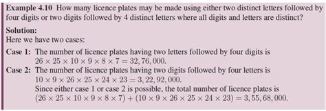 Fundamental Principles Of Counting Solved Example Problems Exercise Mathematics