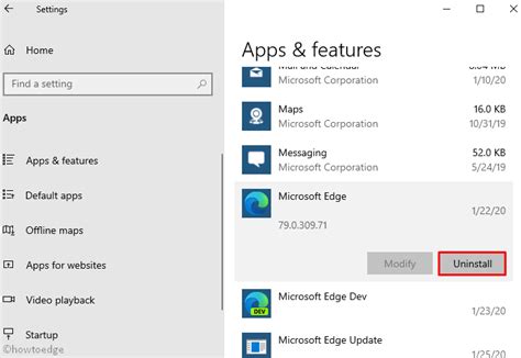 How To Uninstall Microsoft Chromium Edge In Windows Howtoedge