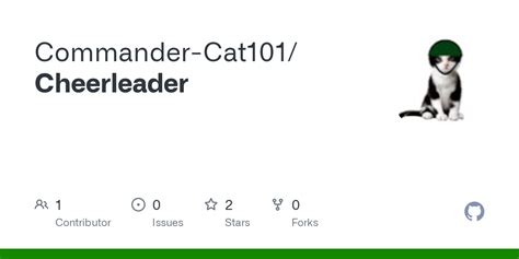 Github Commander Cat101cheerleader